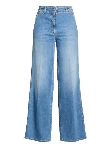 Peserico Wide-leg Denim Jeans - Blue