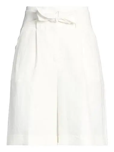 Peserico Linen Bermuda Shorts - White