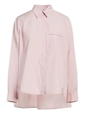 Peserico Poplin Shirt With Appliqués - Pink