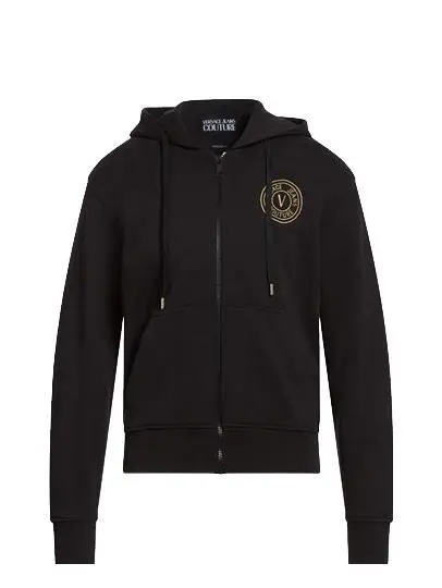 Versace Hooded Cotton Sweatshirt - Black