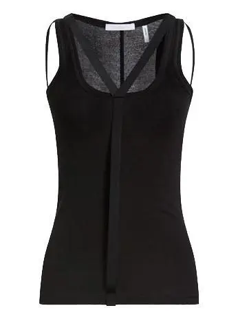 Helmut Lang Tank Top Pima Cotton Modal - Black
