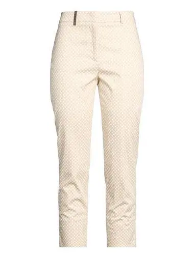 Peserico Tapered Polka-dot Pants - Beige
