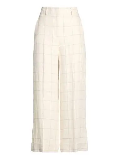 Peserico Wide-leg Linen Trousers - White