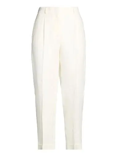 Peserico Tapered Linen Pants - White