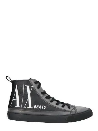 Armani Exchange High-top Sneakers - Black