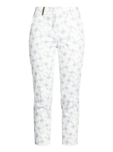 Peserico Tapered Jacquard Pants - Light Blue