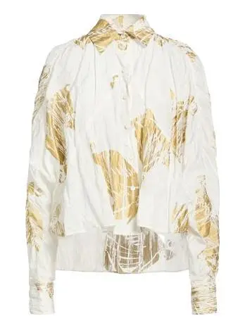 LANVIN Shirt In Cotton, Silk And Metallic Fiber - White