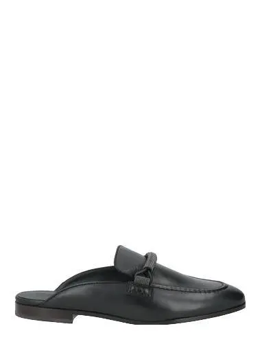 Brunello Cucinelli Leather Mules - Black