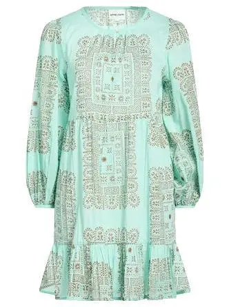 Antik Batik Cotton Mini Dress - Green
