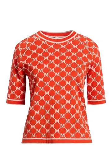 Max Mara Jacquard-knit Wool And Cashmere Sweater - Red