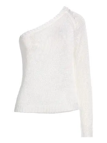 Peserico Knit One-shoulder Top - White