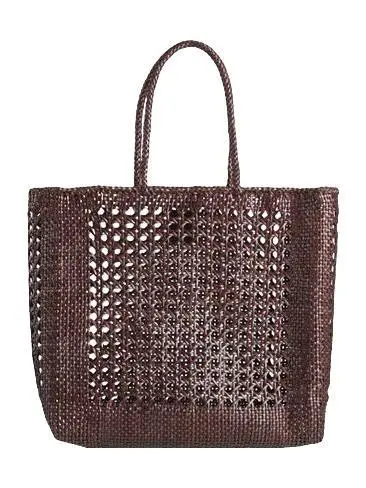 Dragon Diffusion Maxi Leather Shopper Bag - Brown