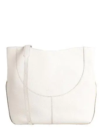 GIANNI CHIARINI Cross-body Bag With Leather Top Handle - Off White