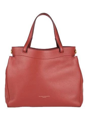 GIANNI CHIARINI Leather Tote Bag - Red