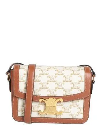 Celine Leather Crossbody Bag - Off White