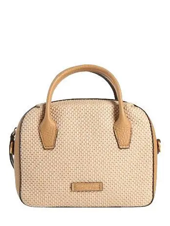 GIANNI CHIARINI Handbag In Textile Fibers And Leather - Sand