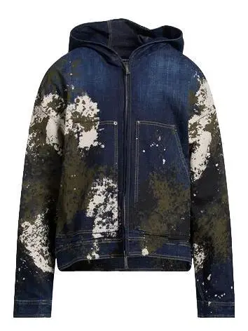 Dsquared2 Tie-dyed Denim Hooded Jacket - Blue