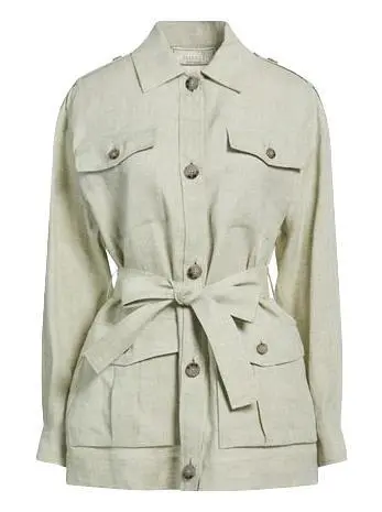 Peserico Linen Safari Jacket - Sage Green