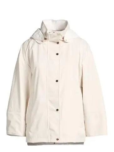MOORER Casual Jacket With Detachable Hood - White