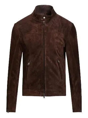 STREET LEATHERS Leather Biker Jacket - Brown