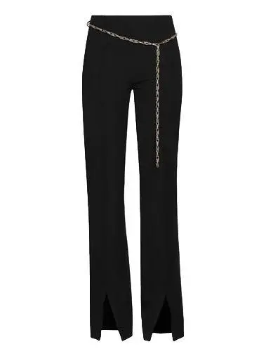 Sandro Flared Leg Pants With Belt - Black
