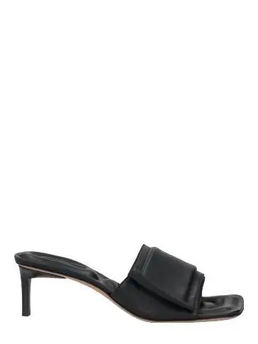 Jacquemus Leather Sandals - Black