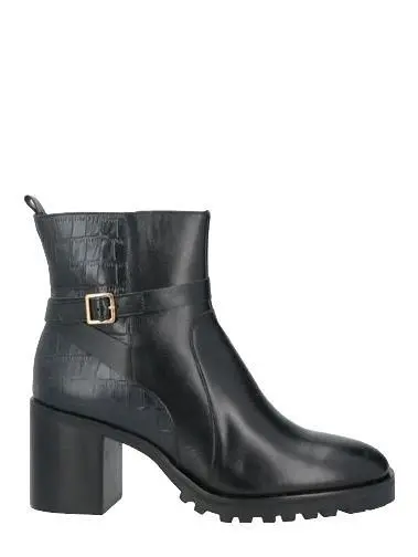 Cosmoparis Leather Ankle Boots - Black