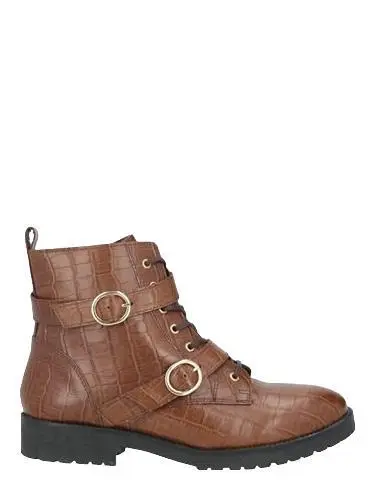 Cosmoparis Leather Lace-up Ankle Boots - Brown