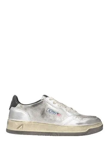 AUTRY Leather Low-top Sneakers - Silver