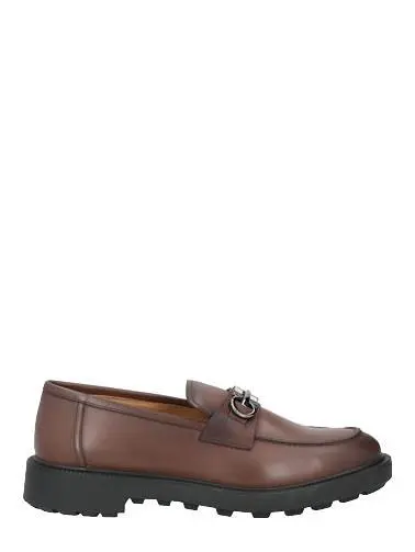 FERRAGAMO Loafers In Calfskin Leather - Brown