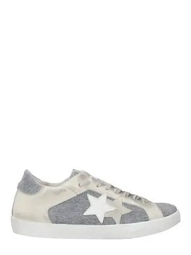 2STAR Sneakers In Leather And Textile Fibers - Grey