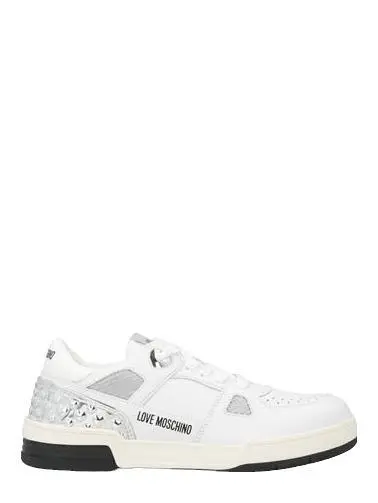 Moschino Leather Low-top Sneakers - White