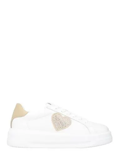 Moschino Calfskin Low-top Sneakers - White