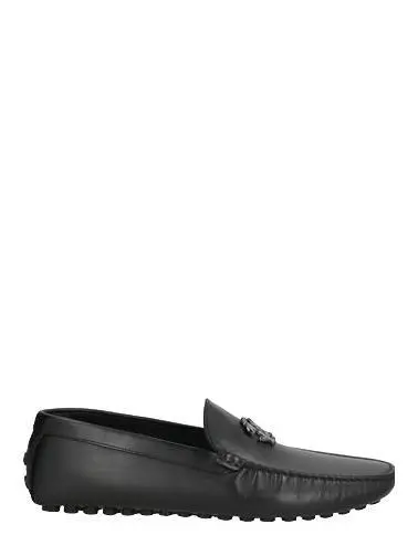 Roberto Cavalli Leather Driving Loafers - Black