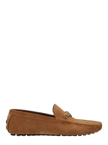 Roberto Cavalli Leather Driving Loafers - Beige