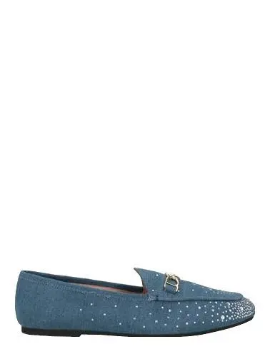 Moschino Loafers In Textile Fibers - Blue