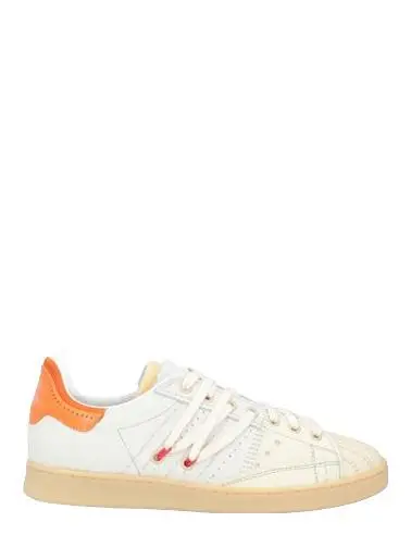 HIDNANDER Low-top Leather Sneakers - White