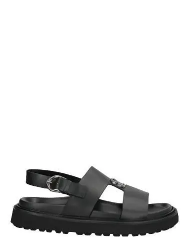 Roberto Cavalli Sandals In Calfskin - Black