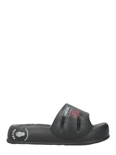 Kenzo Rubber Pool Slides - Black