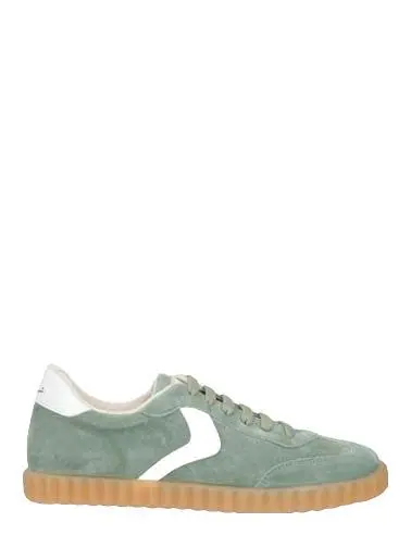 VOILE BLANCHE Leather Sneakers - Sage Green
