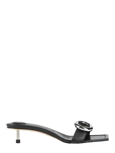 Jacquemus Leather Sandals - Black