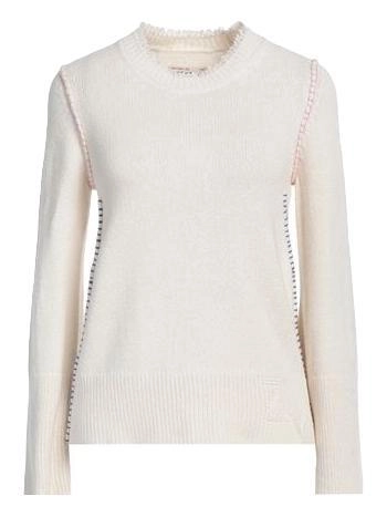 Zadig&Voltaire Sweater In Silk And Cotton Blend - Ivory