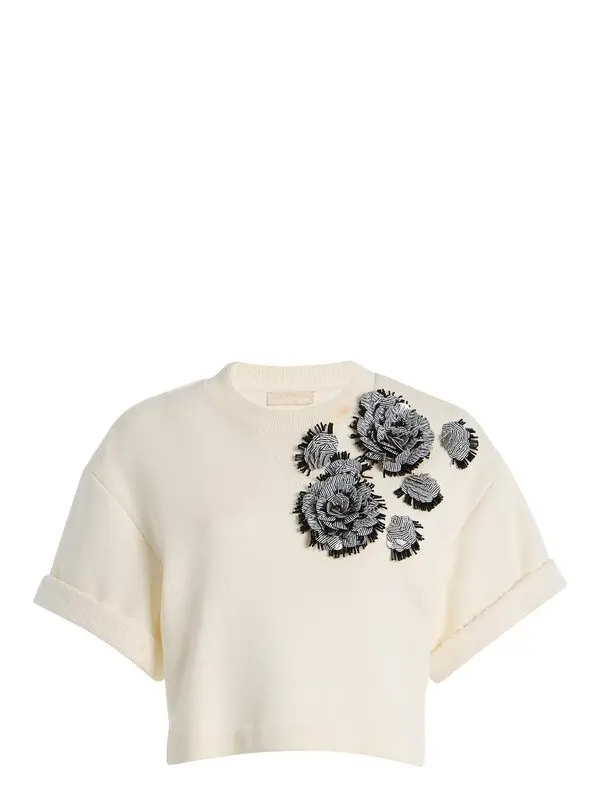 Ulla Johnson Cove Embroidered Top - Ivory