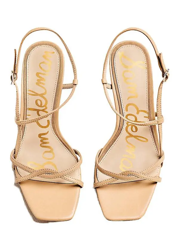Sam Edelman Elissa Strappy Heeled Sandals - French Sand