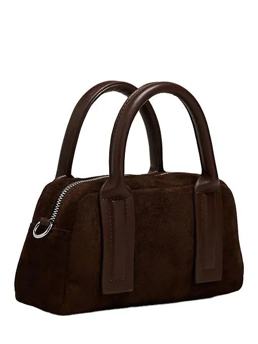 Anthropologie Noya Mi Faux Suede Bag - Chocolate