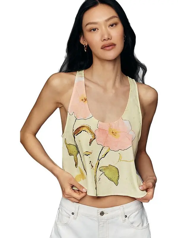 Hunter Bell Carsyn Tank Top - Yellow Floral
