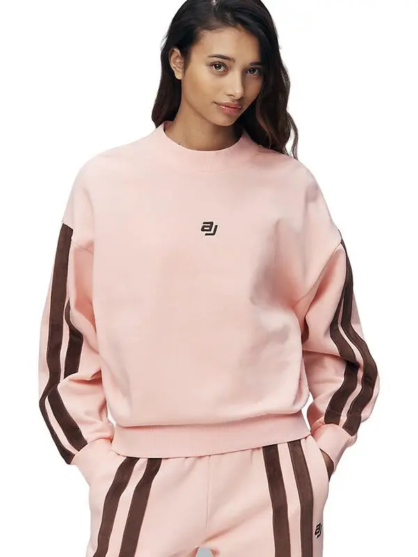 ARAMINTA JAMES High-neck Logo Sweater - Pink