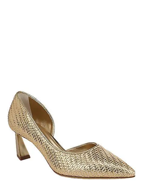 Franco Sarto Pointed-toe Heels - Gold