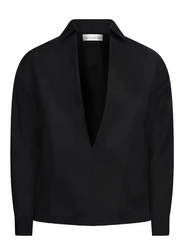 LUDOVIC DE SAINT SERNIN Alan V-neck Shirt - Black