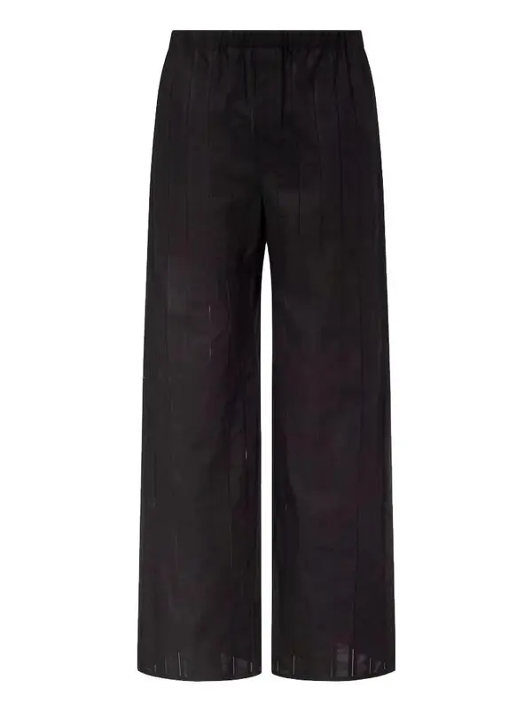 LUDOVIC DE SAINT SERNIN Pinstripe Boxer Trousers - Black